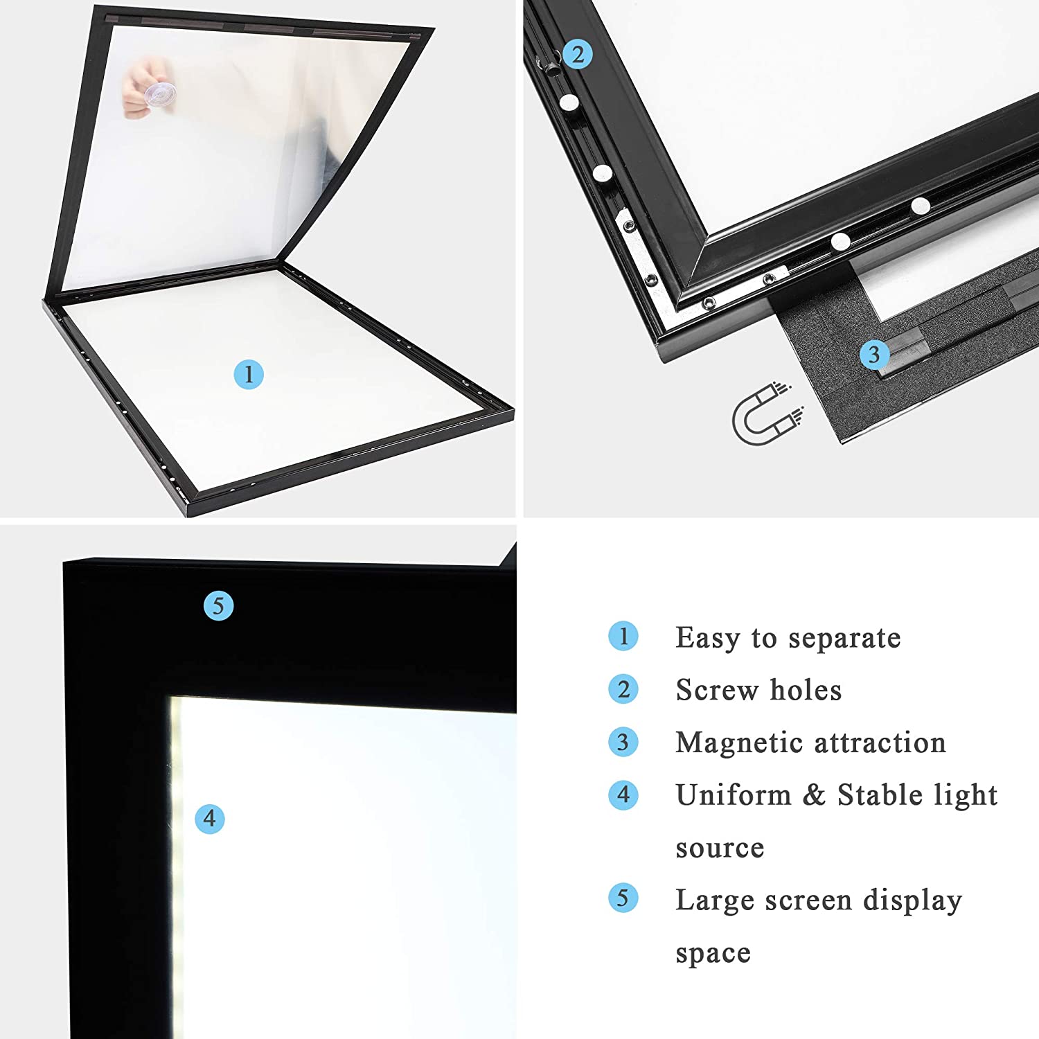 Catch Eyes with LED Magnetic Light Boxes: Create Impactful Displays! - brandmatedisplay.com